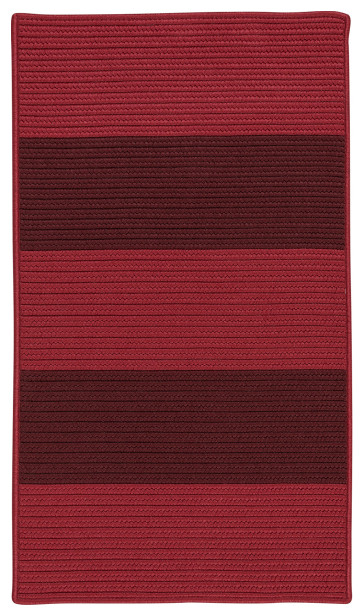 Colonial Mills Rug Newport Textured Stripe Reds Rectangle, 8x10 ...