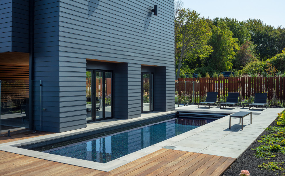 Outdoor Pool with Patio - Contemporary - Pool - Other - by ZeroEnergy ...