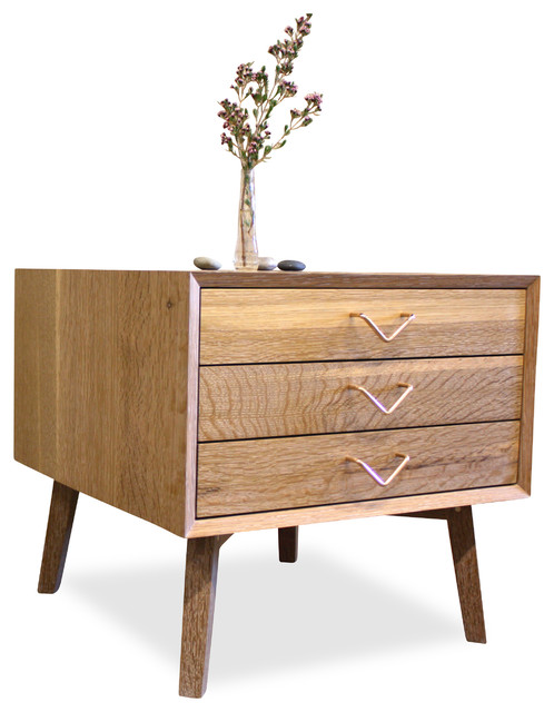 Atlantic 3-Drawer Side Table - Side Tables And End Tables - by VOLK | Houzz