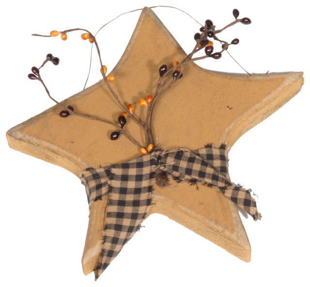 Farmhouse Small Star with Berries - Rustic - Wall Accents - by ...