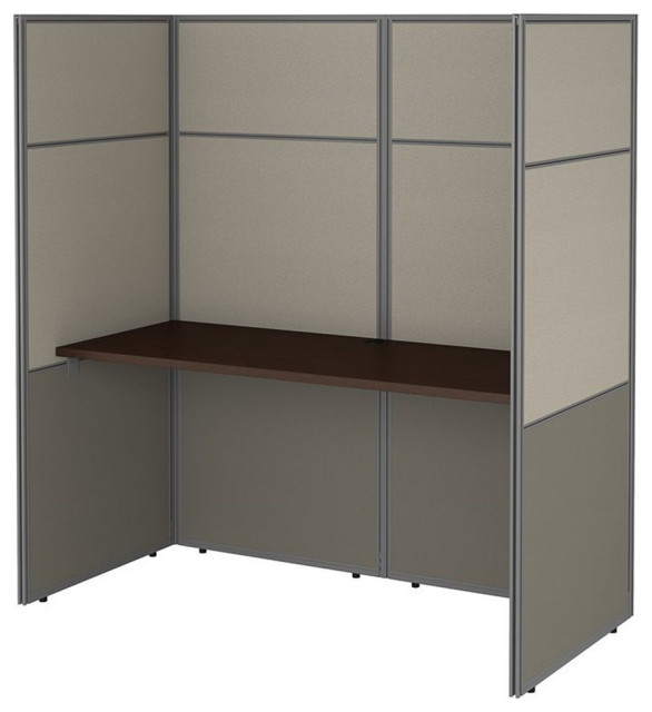 Bush Business Furniture Easy Office 60W Cubicle Desk with 66H Closed ...