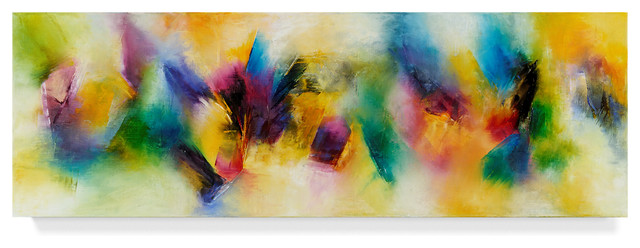 Aleta Pippin 'A Journey' Canvas Art, 8"x24" - Contemporary - Prints And ...