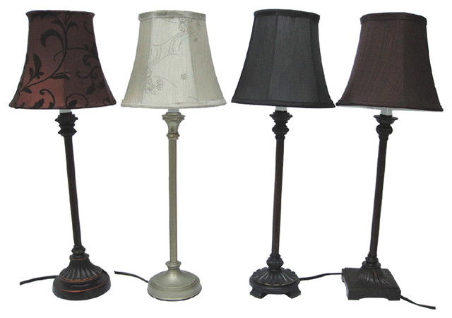 22" Assorted Buffet Lamps, Set of 4 - Traditional - Lamp Sets - by ...