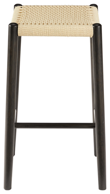 Leif counter height stool, Caviar, Set of 2 - Beach Style - Bar Stools ...