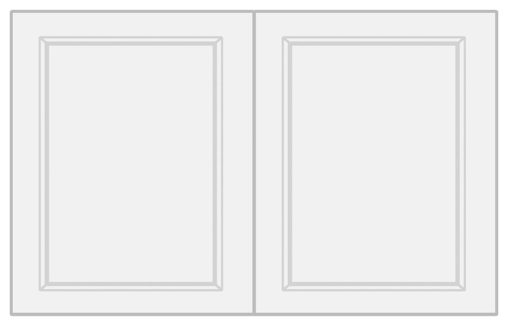Wall 2Door 48w x 30h Raised Panel - Transitional - Kitchen Cabinetry ...