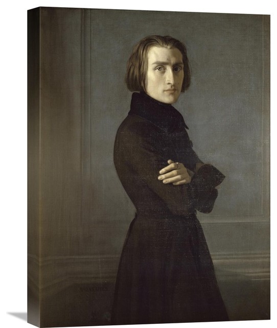 "Portrait of Franz Liszt" Artwork, 16" x 22", 16.43" x 22" - Victorian ...