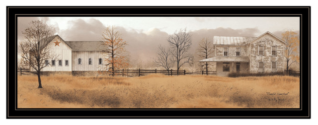 Peaceful Homestead 2 Black Framed Print Wall Art - Farmhouse - Prints ...
