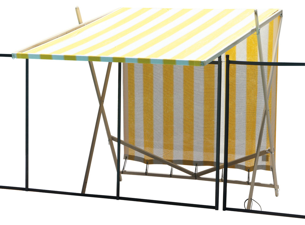 Shark Shade Portable Shade Blue and Yellow - Beach Style - Shade Sails ...
