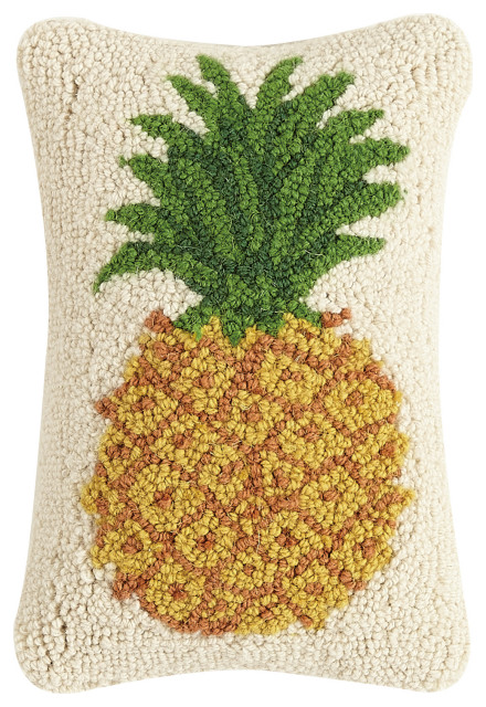 Pineapple Hook Pillow - Tropical - Decorative Pillows - by Peking ...