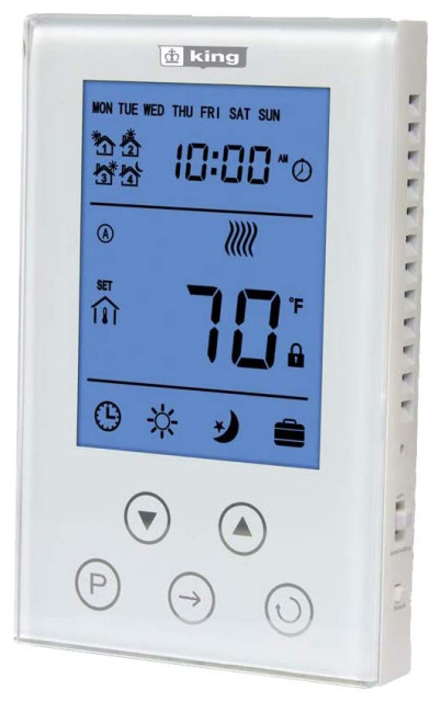 Clear Touch Programmable Line Voltage Thermostat, Dp 120/208/240V 15A ...