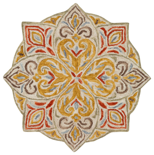 Surya Bonifate BFT-1023 Bohemian Area Rug, 5' Round - Contemporary ...