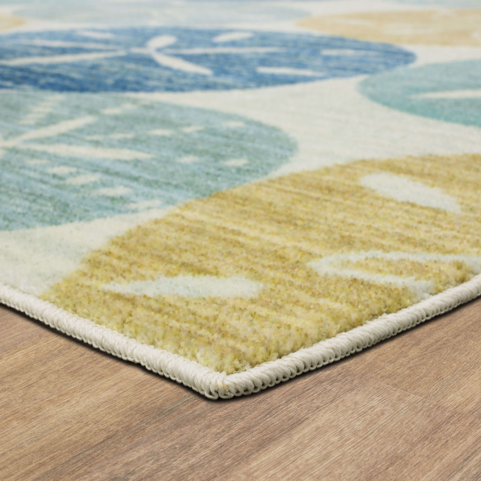 Mohawk Home Multi Sand Dollar Tan 2' 6" x 10' Area Rug, 3' x 5' - Beach ...