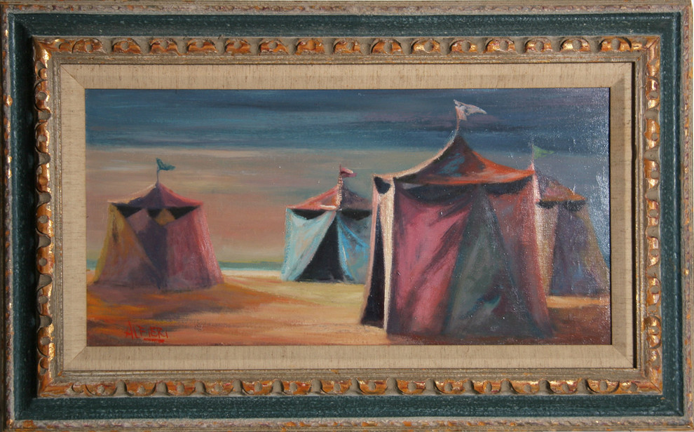 Philippe Alfieri, Circus Tents, Oil Painting - Paintings - by RoGallery ...