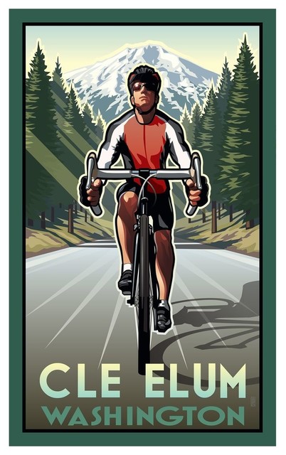 Paul Leighton Cle Elum Art Print, 24"x36" - Contemporary - Fine Art ...