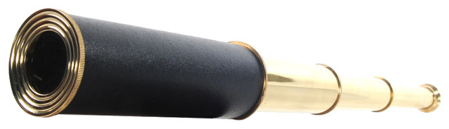 Handheld Telescope In Wood Box - Beach Style - Telescopes - by Old ...