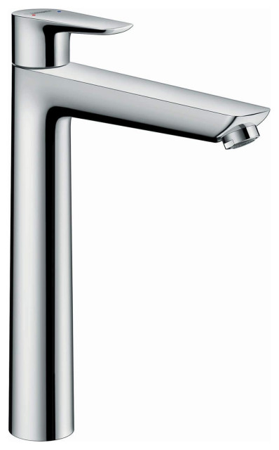 Modern Tall Bathroom Faucet, Brass Construction With Single Lever ...