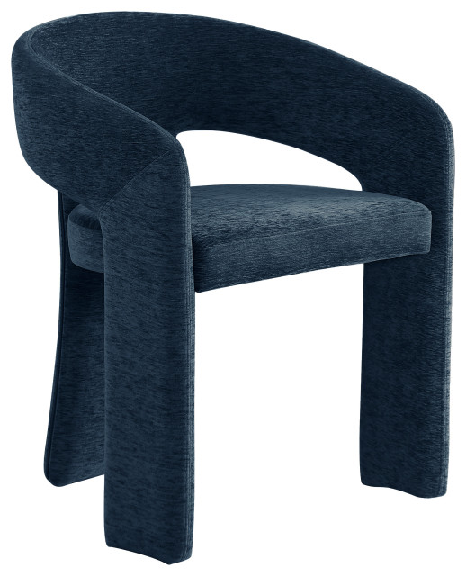 Rendition Plush Fabric Upholstered Dining Chair - Transitional - Dining ...
