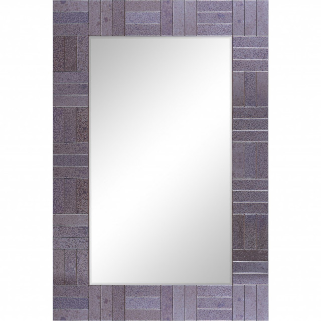 Grey Rectangular Mirror - Transitional - Wall Mirrors - by UStradeENT ...
