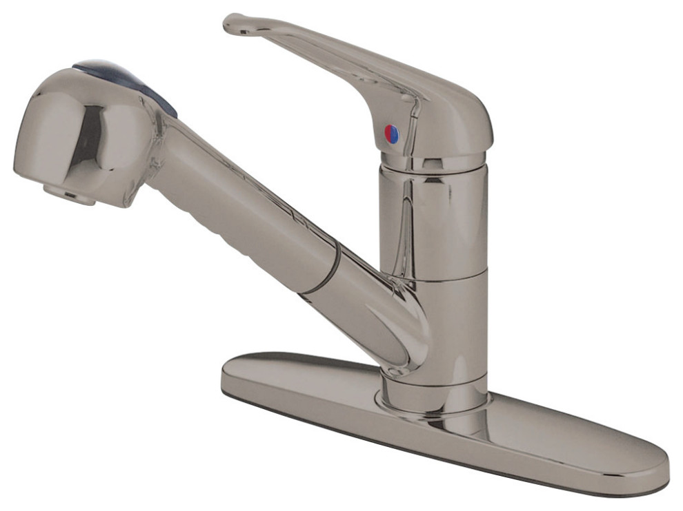 Kingston Brass Water Saving Legacy Pull-out Kitchen Faucet ...