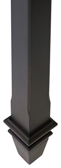 Traditional Wood Kitchen Extension Dining Table, Black - Traditional ...