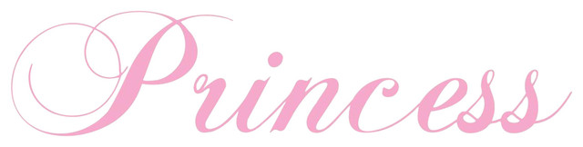 Decal Vinyl Wall Sticker Princess Quote, 10"x40" - Contemporary - Wall ...