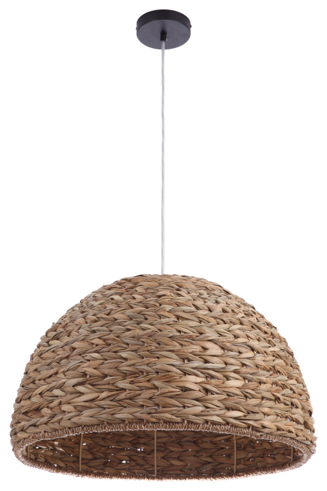 Natural Pendant 1-Light Pendant, Natural - Tropical - Pendant Lighting ...