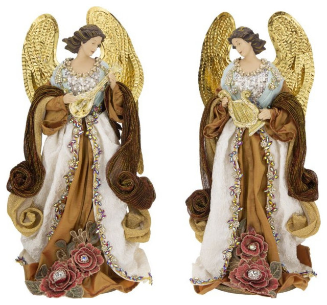 Mark Roberts 2020 Collection Florentine Musical Angels Assortment of 2 ...