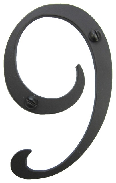 Classic Smooth Spanish Style Address Numbers, 6 inch - Contemporary ...