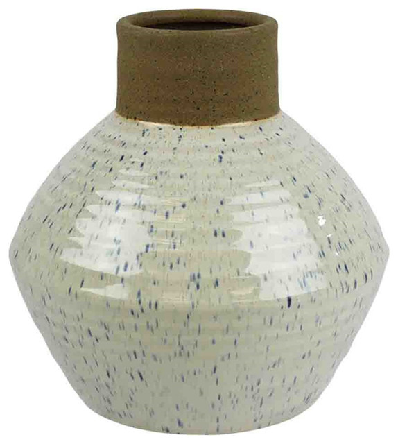 Beautiful Ceramic Vase, White - Farmhouse - Vases - by Benzara ...