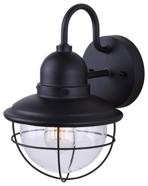 Canarm 1-LT Outdoor Down Light IOL254BK, Black - Beach Style - Outdoor ...