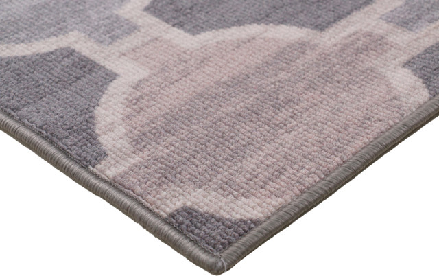 RugSmith Gray Fretwork Modern Geometric Area Rug, 3'x5', 3'x5 ...
