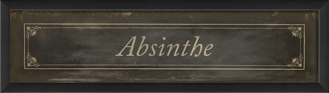 Absinthe Framed Sign - Traditional - Novelty Signs - by Art District 9 ...