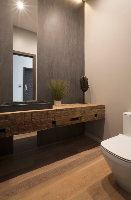 Minimalist Modern - Modern - Powder Room - Chicago - by HAUS ...