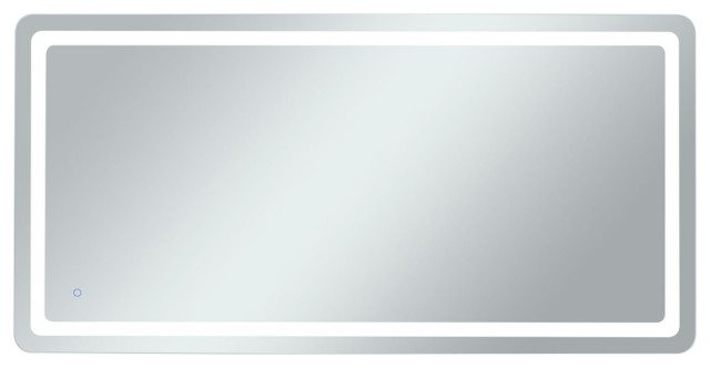 Genesis 36Inx72In Soft Edge Led Mirror - Modern - Bathroom Mirrors - by Kolibri Decor | Houzz