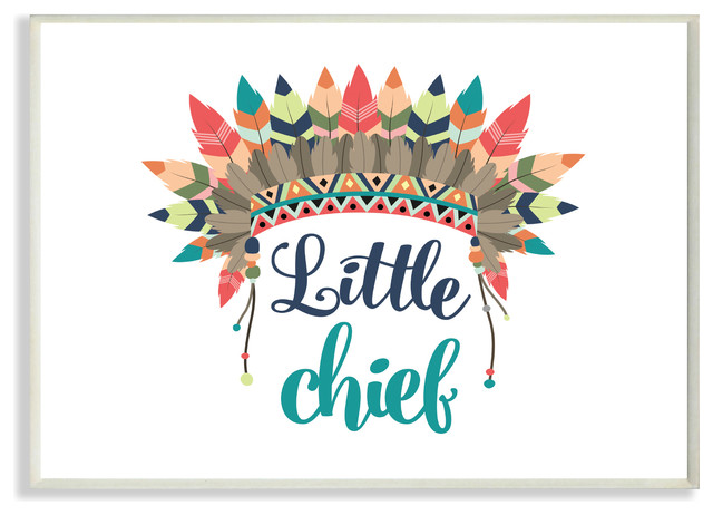 "Little Chief With Feathers" Wall Plaque Art, 10 x .5 x 15 ...