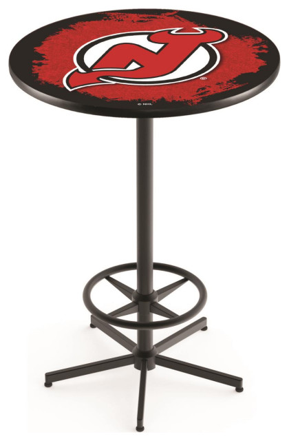 Holland Bar Stool New Jersey Devils 42" Tall-30" Top Pub Table ...