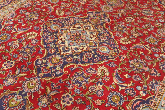 Persian Rug Keshan 11'10"x8'1", 11'10"x8'1" - Traditional - Area Rugs ...
