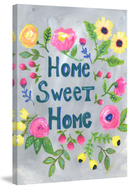 "Home Sweet Home" Painting Print on Wrapped Canvas, 24x36 ...