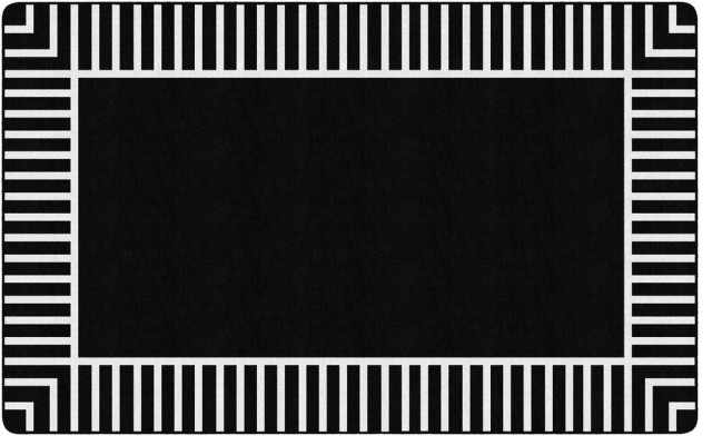 Flagship Carpets CA2012-28SG Industrial Chic Black/White Stripe Border ...