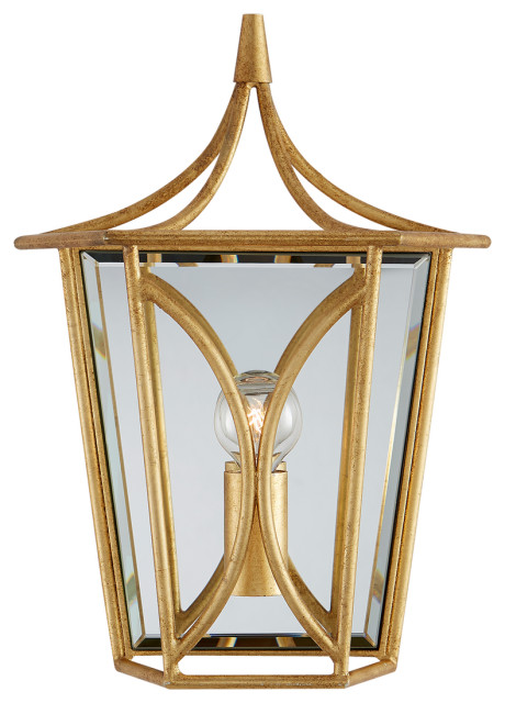 Cavanagh Mini Lantern Sconce in Coral - Transitional - Wall Sconces ...