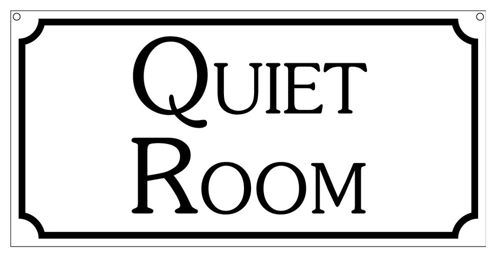 Quiet Room, Aluminum Retro Hotel Motel TV Movie Film Cosplay Sign, 6 ...