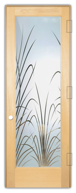 Interior Prehung Door or Interior Slab Door - Wispy Reeds - Primed - 28 ...