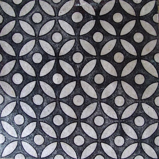 Mosaic Tile Pattern, Seed of Life, 35" x 35" - Contemporary - Tile ...