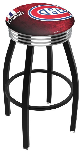 Holland L8B3C 03 Montreal Canadiens 25" Counter Stool - Black/Chrome ...