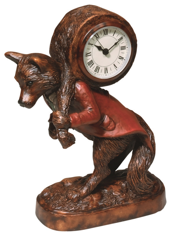 Fox Clock - Traditional - Desk And Mantel Clocks - by Lodgeandcabins ...