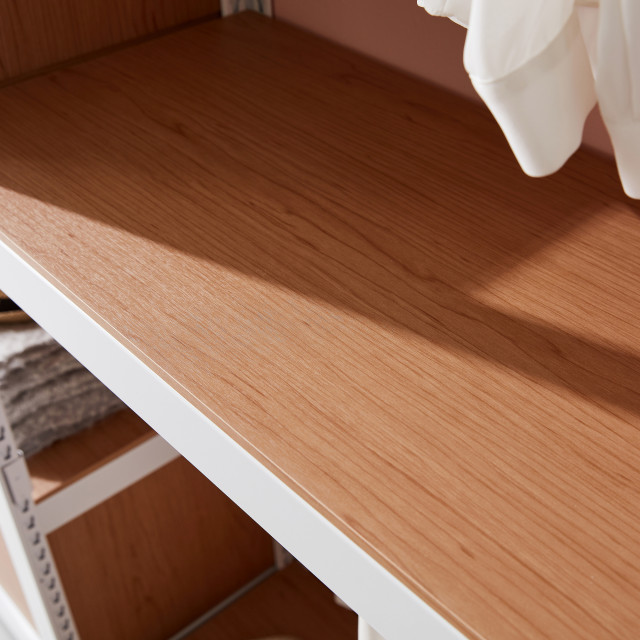 Kepsuul 2-Tier Customizable Modular Shelving and Storage Clothing Rack ...