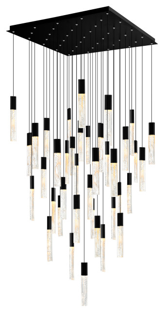 Greta Integrated LED Chandelier, 36 inches - Contemporary - Chandeliers ...