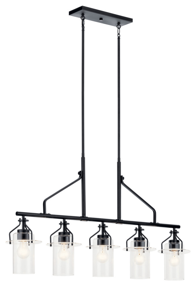 Kichler Everett Five Light Linear Chandelier - Transitional - Kitchen ...