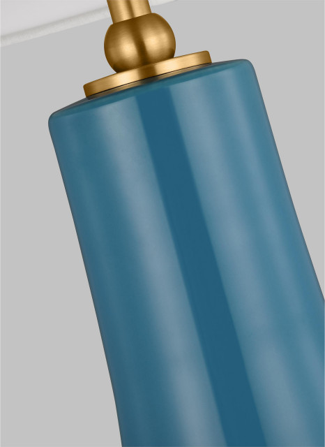 Jenna Medium Table Lamp, Lucent Aqua - Contemporary - Table Lamps - by ...