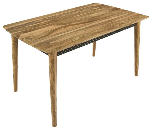 Mid Century Counter Dining Table, Rectangular Top With Arrow Patterned ...